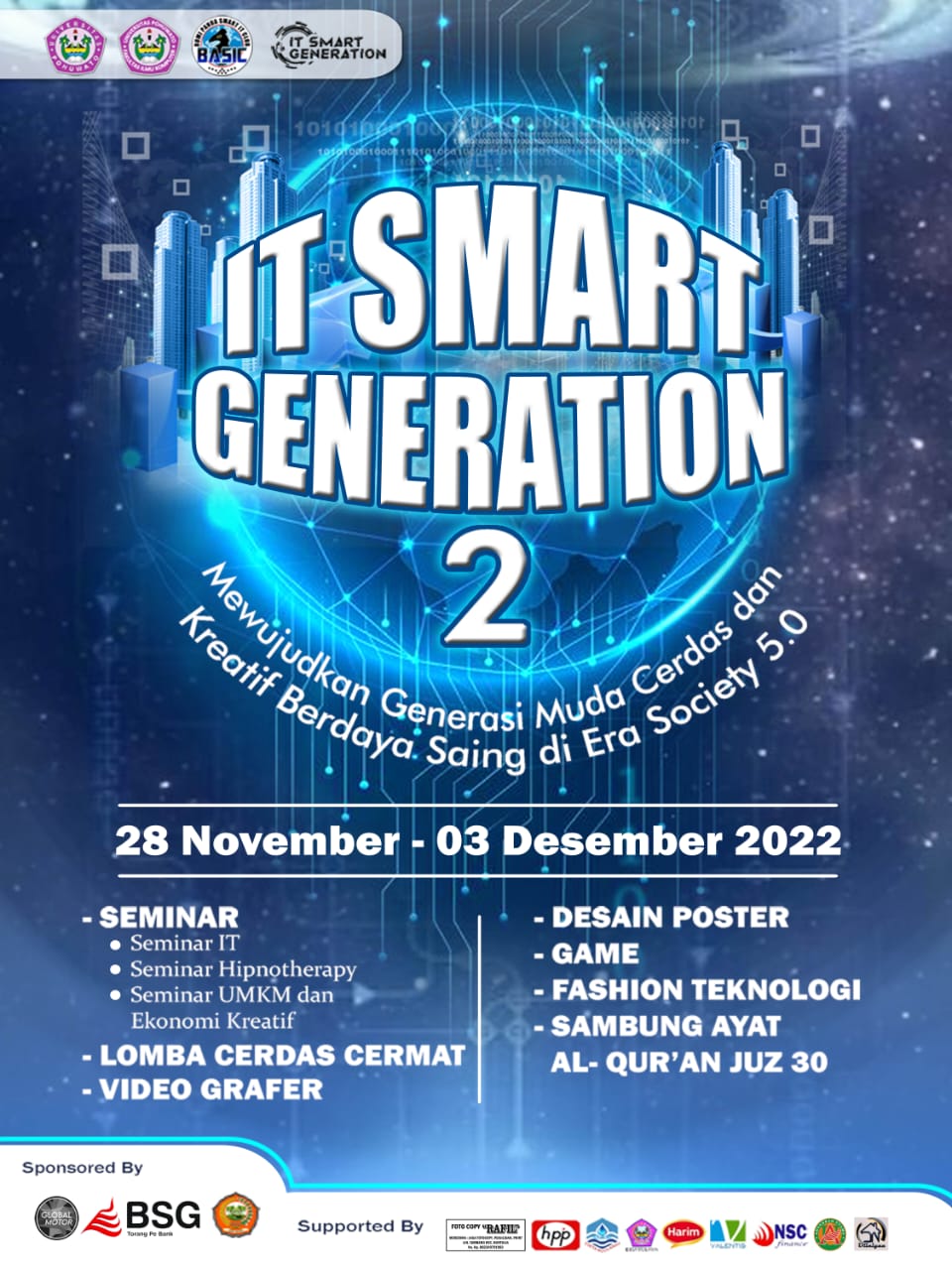 Sukseskan Kegiatan IT SMART Generation 2, Wadek 1 Fikom : Terimah Kasih ...